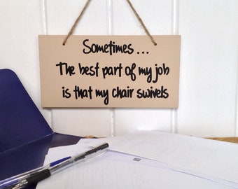 Funny desk sign | Etsy