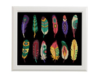 Point de croix moderne | Etsy