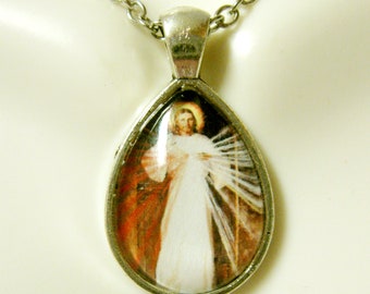 Wire Wrapped Jesus Ring Divine Mercy