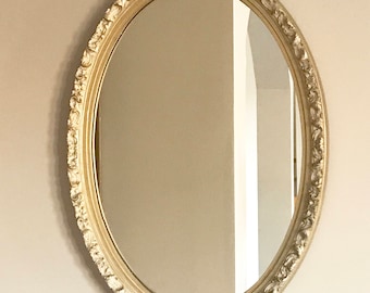 Ornate oval mirror | Etsy