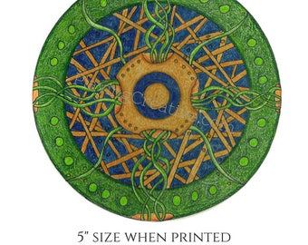 Mandala digital clip art gold & glitter mandalas INSTANT