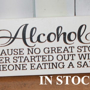 Funny alcohol sign | Etsy