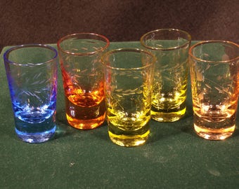 Antique shot glasses | Etsy