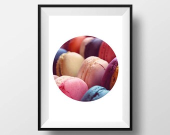 Macaron print | Etsy