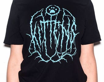 Black metal shirt | Etsy