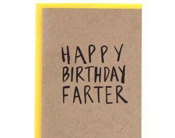 Fart birthday card | Etsy