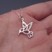 Hummingbird Necklace Sterling Silver 925 Small Hummingbird