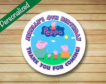 Peppa pig stickers | Etsy