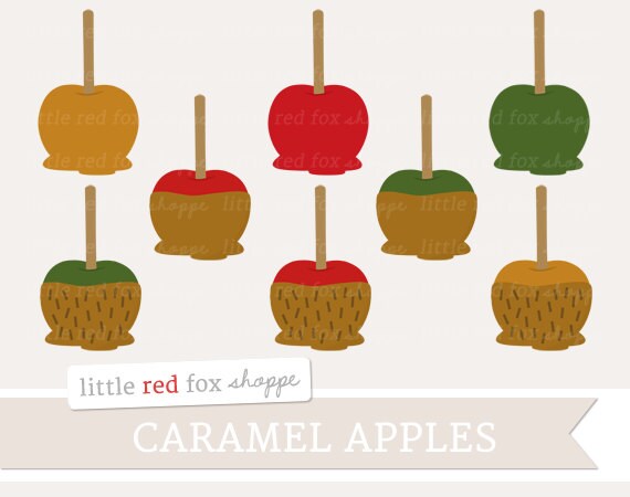 Halloween Caramel Apple Clip Art Traditional Halloween Food