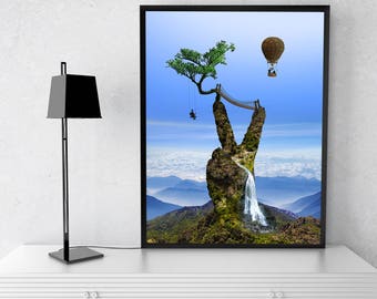 Peace sign poster | Etsy