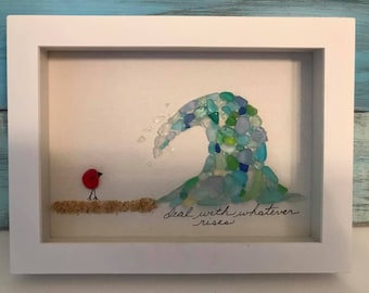 Sea glass art | Etsy