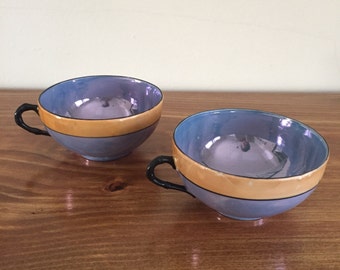 Blue lusterware | Etsy