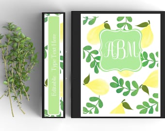 Medical School Editable Binder Cover-Personalized Binder