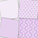 Lavender Digital Paper: Lavender Patterns pastel