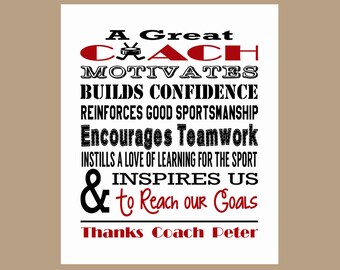 Coach thank you | Etsy