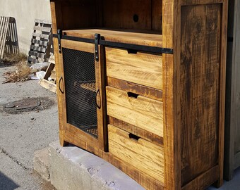 Rustic tv stand | Etsy