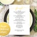 Wedding Program TWO Templates Ceremony Program Template DIY