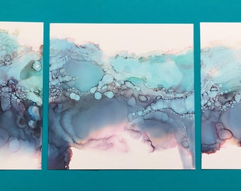 Alcohol ink painting | Etsy