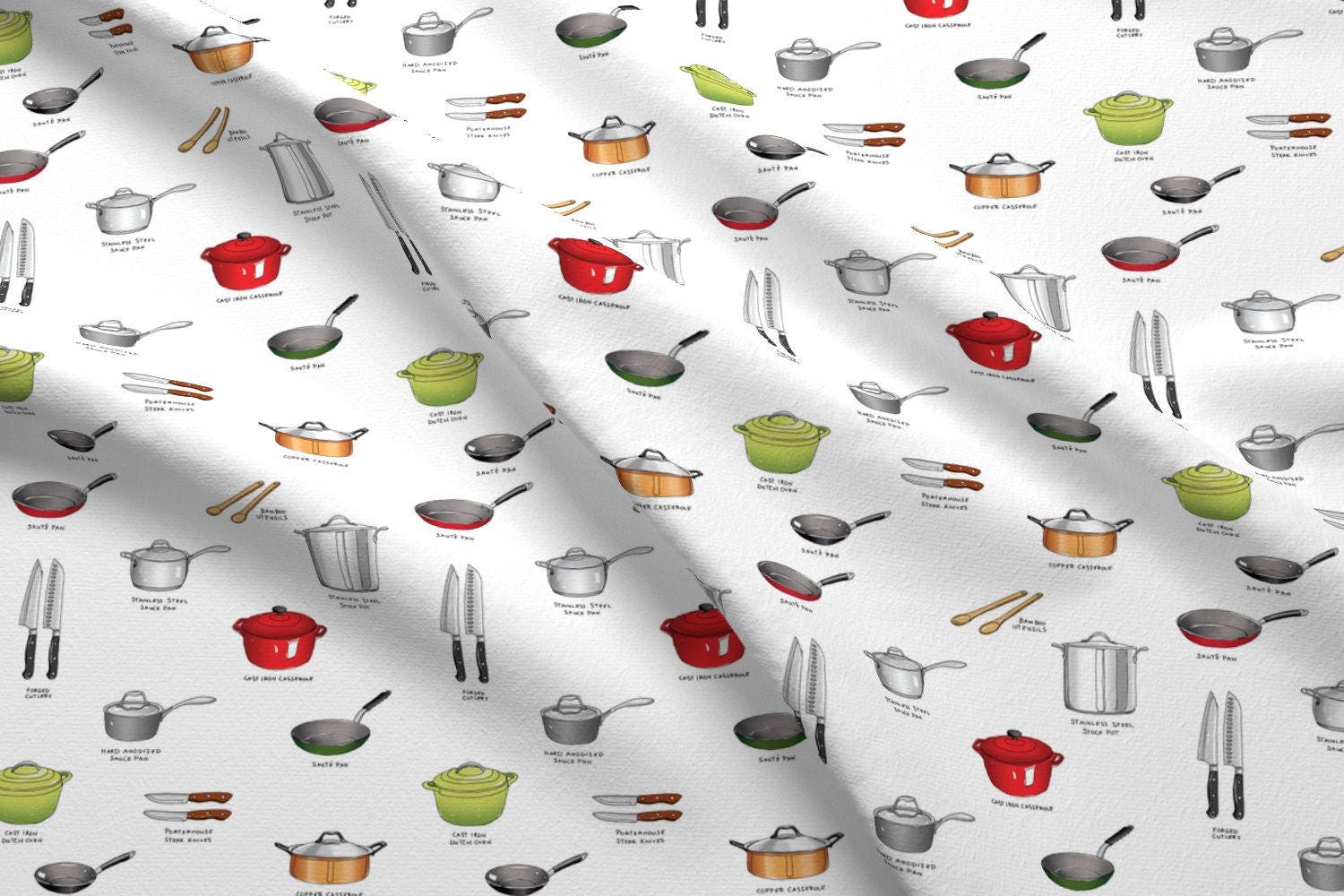 Cookware Fabric Get Cookin' By Pattysloniger Cookware