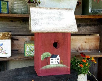 Rustic birdhouse | Etsy