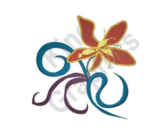 Orchid embroidery | Etsy