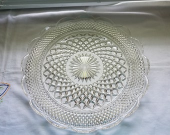 Large glass platter | Etsy