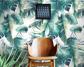 Leaf wallpaper | Etsy