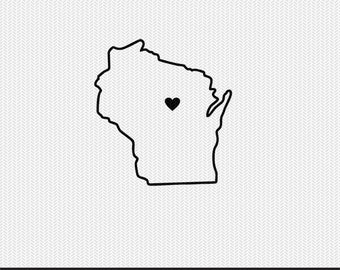 Wisconsin svg | Etsy