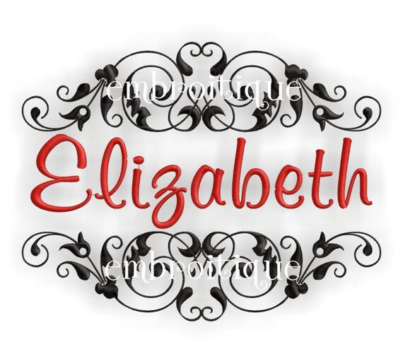 Elizabeth Name Cursive