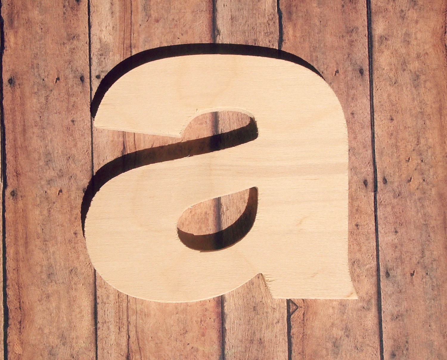 Unfinished 8 Decorative Wooden letter / Lowercase