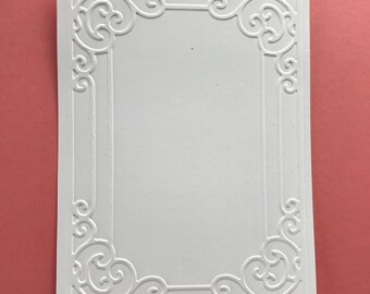 Embossed card stock | Etsy
