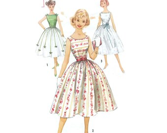 50s dress pattern | Etsy