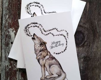 Wolf birthday | Etsy