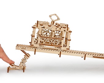 3D Wooden Puzzle Moving Model Kit DIY Moving Mechanical Wooden