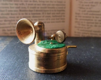 Miniature gramophone | Etsy