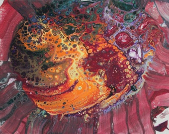 Flow art painting | Etsy