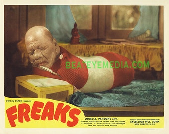 Victorian Sideshow Circus Freak Art Print 8 x 10 Armless Man
