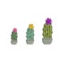 Mini Potted Cactus machine embroidery design. Small cacti