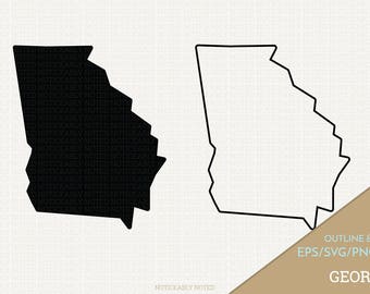 Georgia outline svg | Etsy