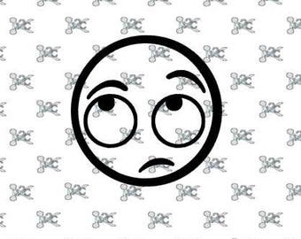 Eye roll emoji | Etsy