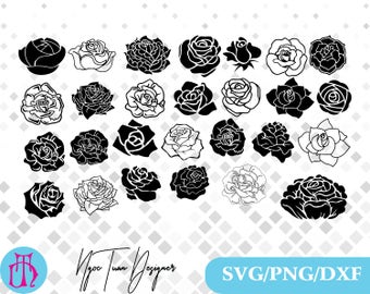 Rose clipart | Etsy