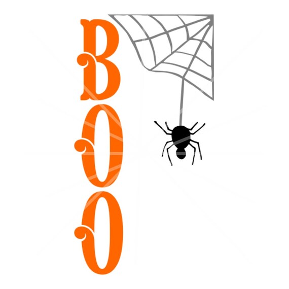 SVG BOO Spider Web Spider Halloween Fall SVG Fall