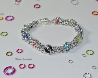 Chain Maille Tutorial Captured Beads Bracelet