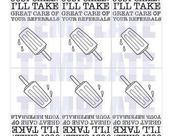 Popsicle gift tag | Etsy