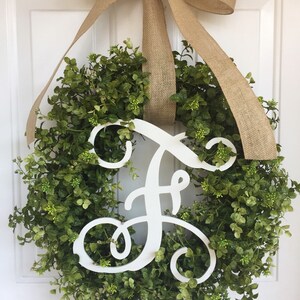 Wreath monogram | Etsy
