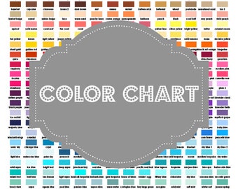 Color swatch chart | Etsy