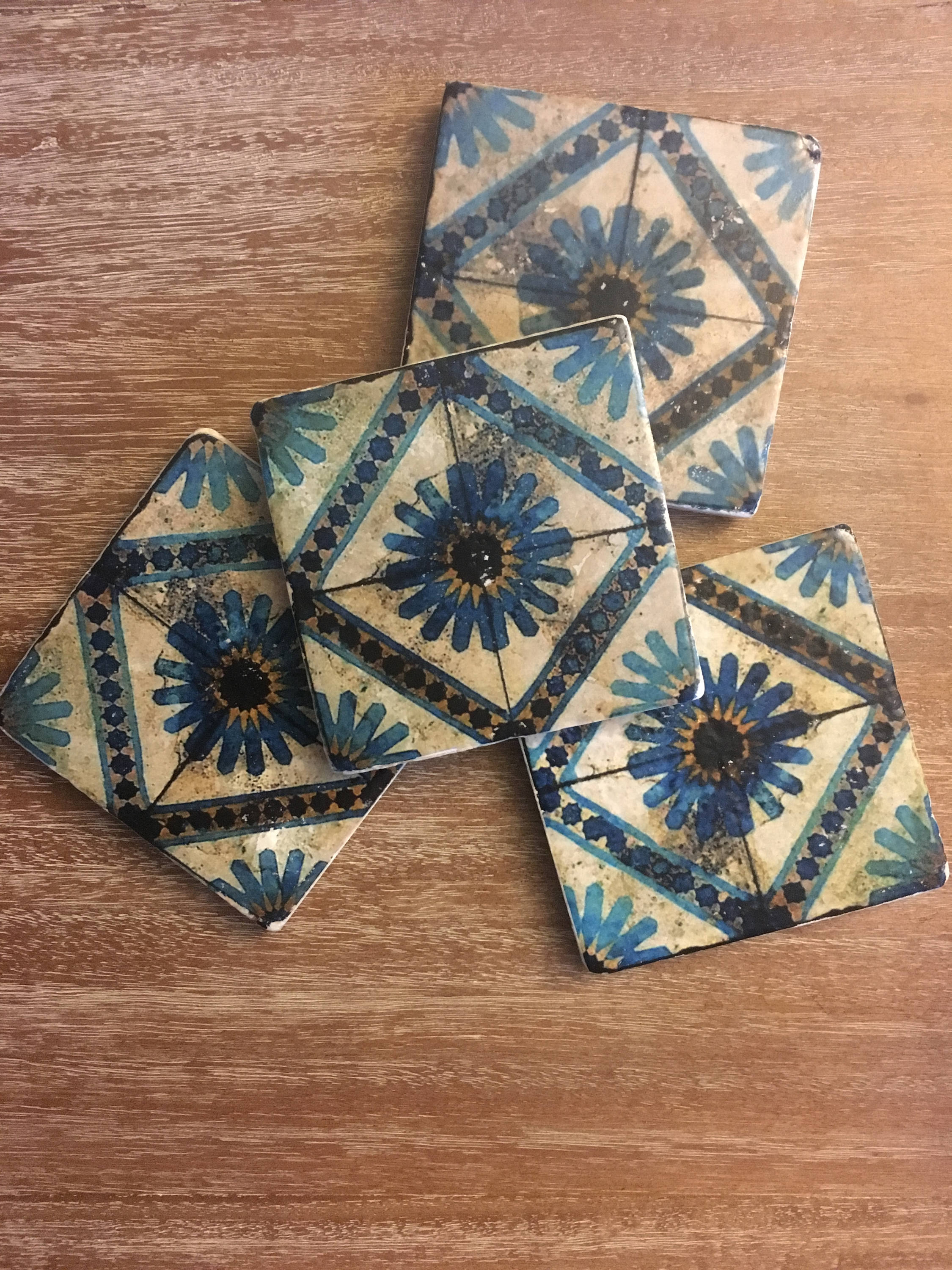 Aveah Tile Coasters stone coasters set of 4