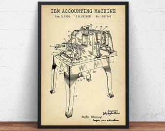Adding Machine Patent Print Calculator Accountant Gift Book