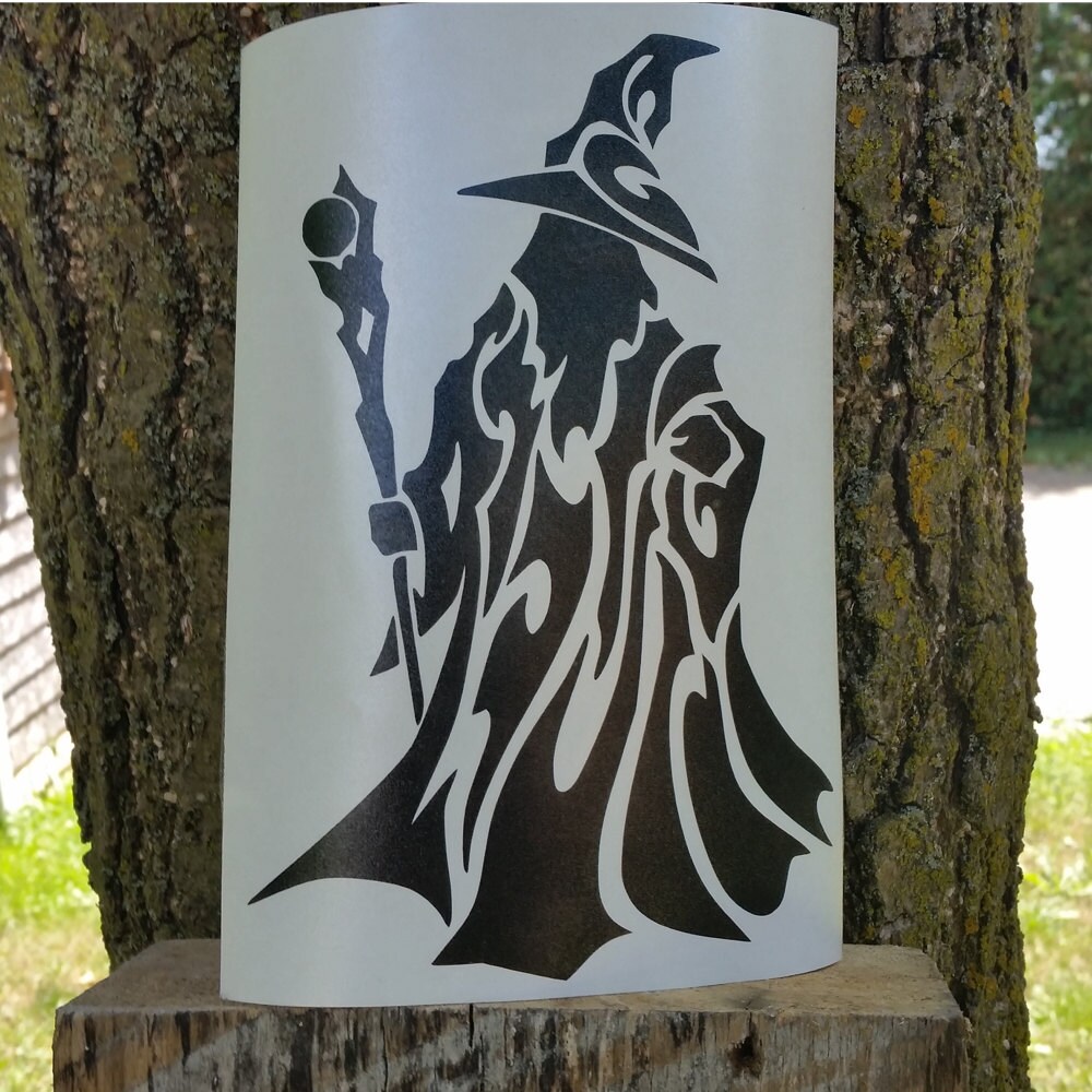 Wizard Decal Wizard Wall Decal Wizard Car Decal Wizard