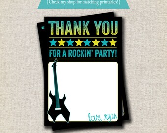Rock star thank you | Etsy